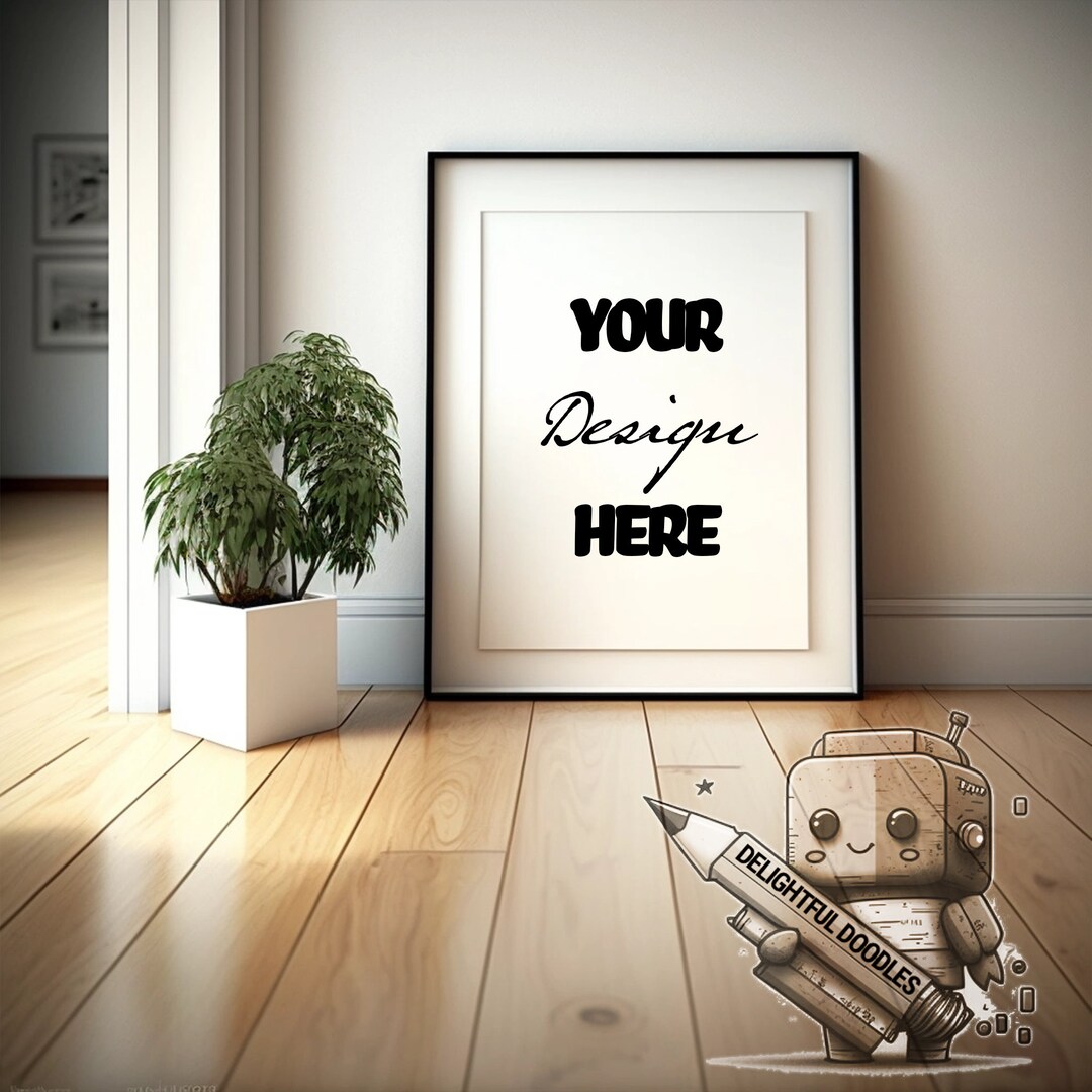 Single Frame Mockup, Mockup Frame, Frame Mock Up, Black Frame Mockup ...