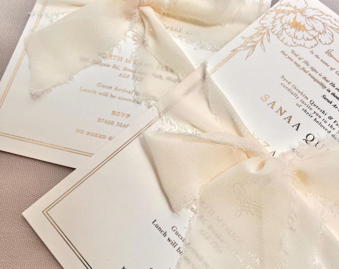 Islamic Wedding Invitation, Arabic Wedding Card, Muslim Custom Wedding ...