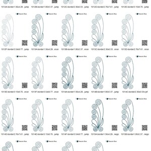 Border Quilt Set 3 Designs, Single Run, Bean Run, Embroidery Design ...