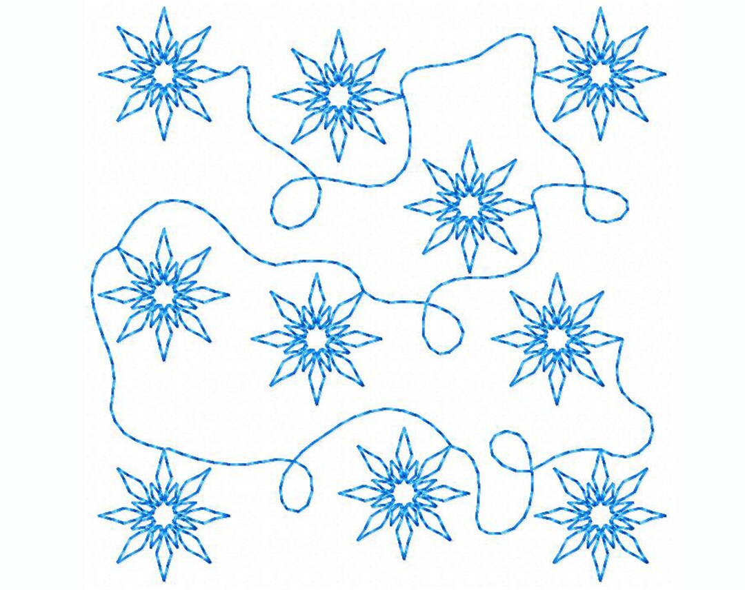 Quilt, Single Run, Bean Run, Embroidery Design, Ith, 5 Sizes, Machine ...