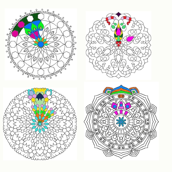 Machine Embroidery Coloring Pages - Etsy