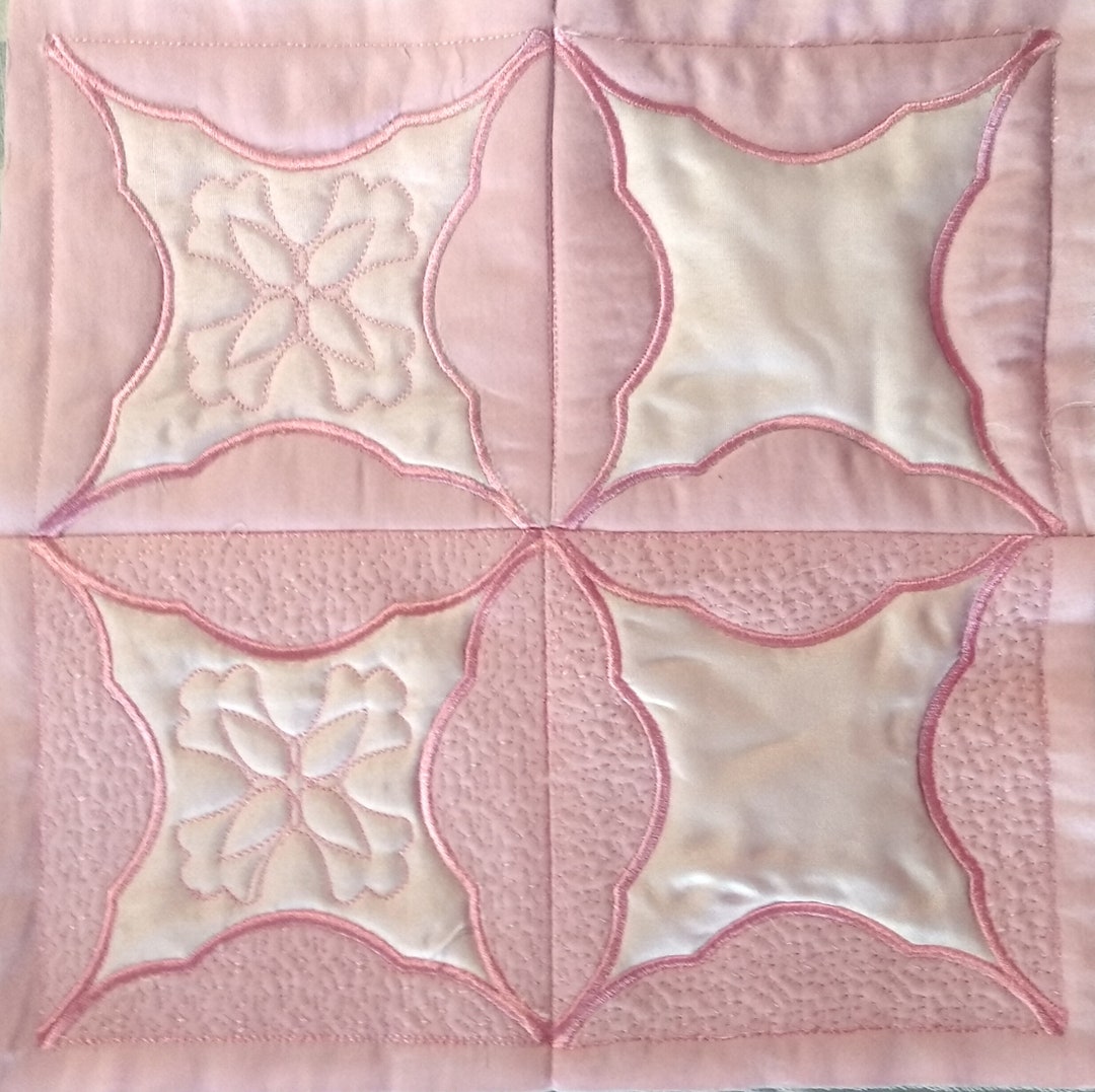 Block Quilt, Patchwork Ith, Design, In-the-hop, 5 Sizes, Machine ...