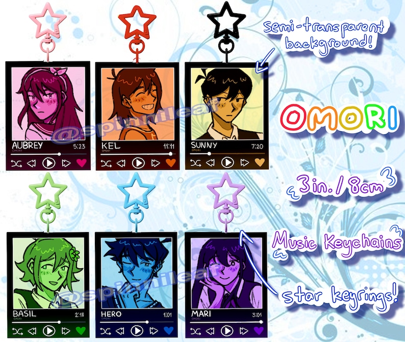 OMORI Music Player Keychains - 3" - Etsy