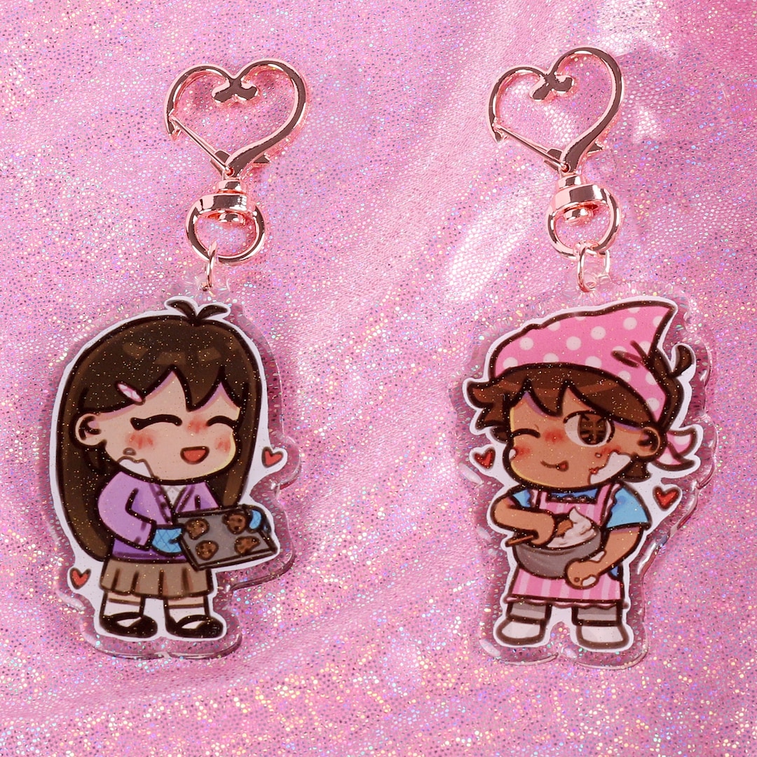 OMORI Hero & Mari Glitter Keychains - Etsy