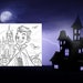 Whimsical Dracula Coloring Pages: Halloween Spooky Fun (digital ...
