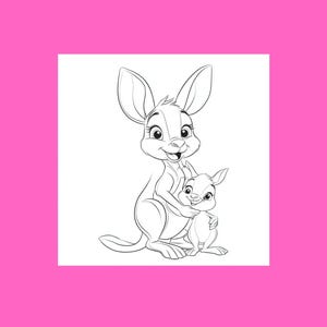 Cute Kangaroo Coloring Pages for Preschoolers | Printable Kangaroo ...