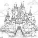 Medieval Castle Coloring Pages - Digital Download, Detailed Castle Art ...