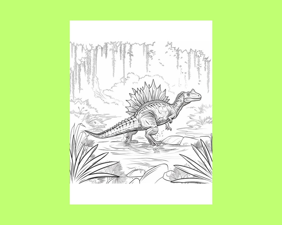 Spinosaurus Coloring Pages - Detailed Dinosaur Coloring Sheets ...
