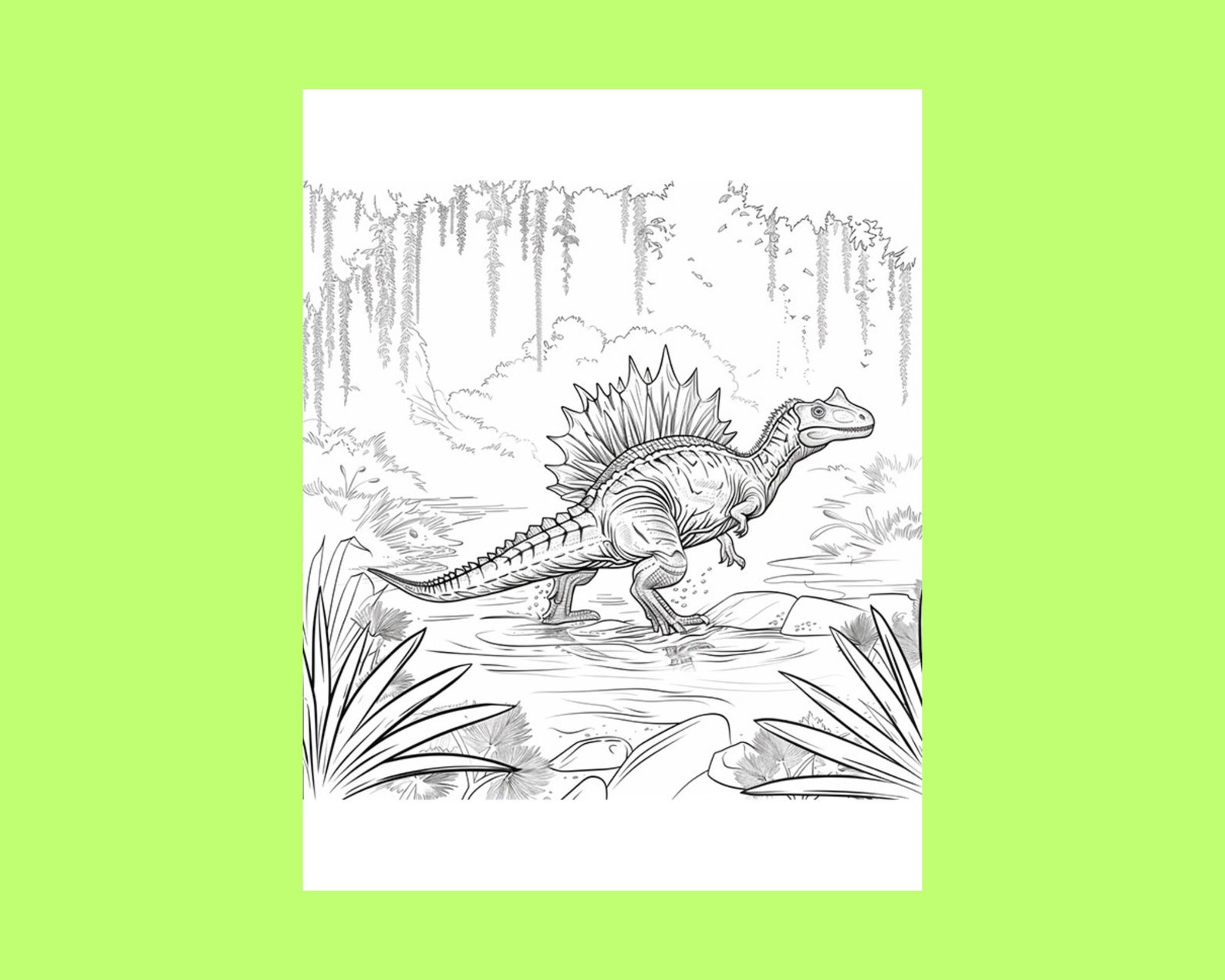 Spinosaurus Coloring Pages - Detailed Dinosaur Coloring Sheets ...