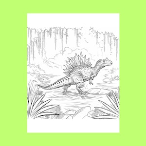 Spinosaurus Coloring Pages - Detailed Dinosaur Coloring Sheets ...