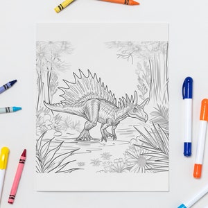 Spinosaurus Coloring Pages - Detailed Dinosaur Coloring Sheets ...