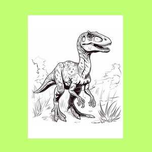 Velociraptor Coloring Pages Detailed Dinosaur Coloring Sheets for Kids ...