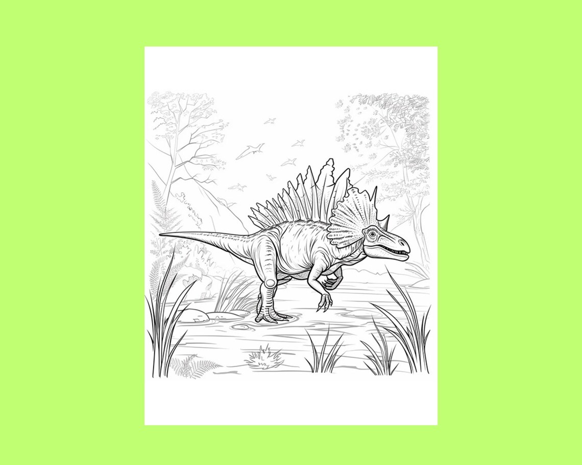 Spinosaurus Coloring Pages - Detailed Dinosaur Coloring Sheets ...