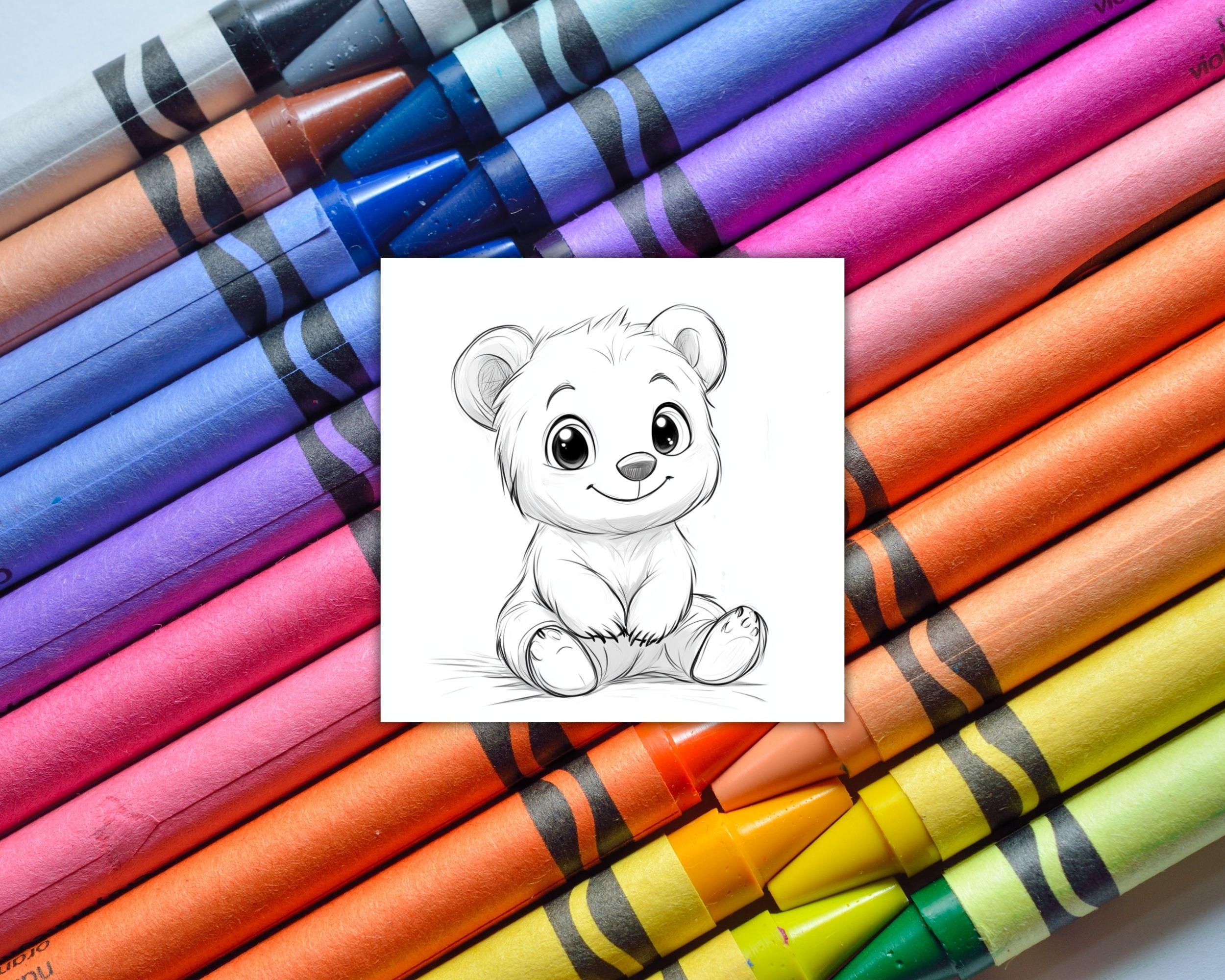 Bear Coloring Pages for Preschoolers (digital Download PDF) - Etsy