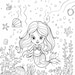 Enchanting Whimsical Mermaid Coloring Pages - Digital Download, US ...