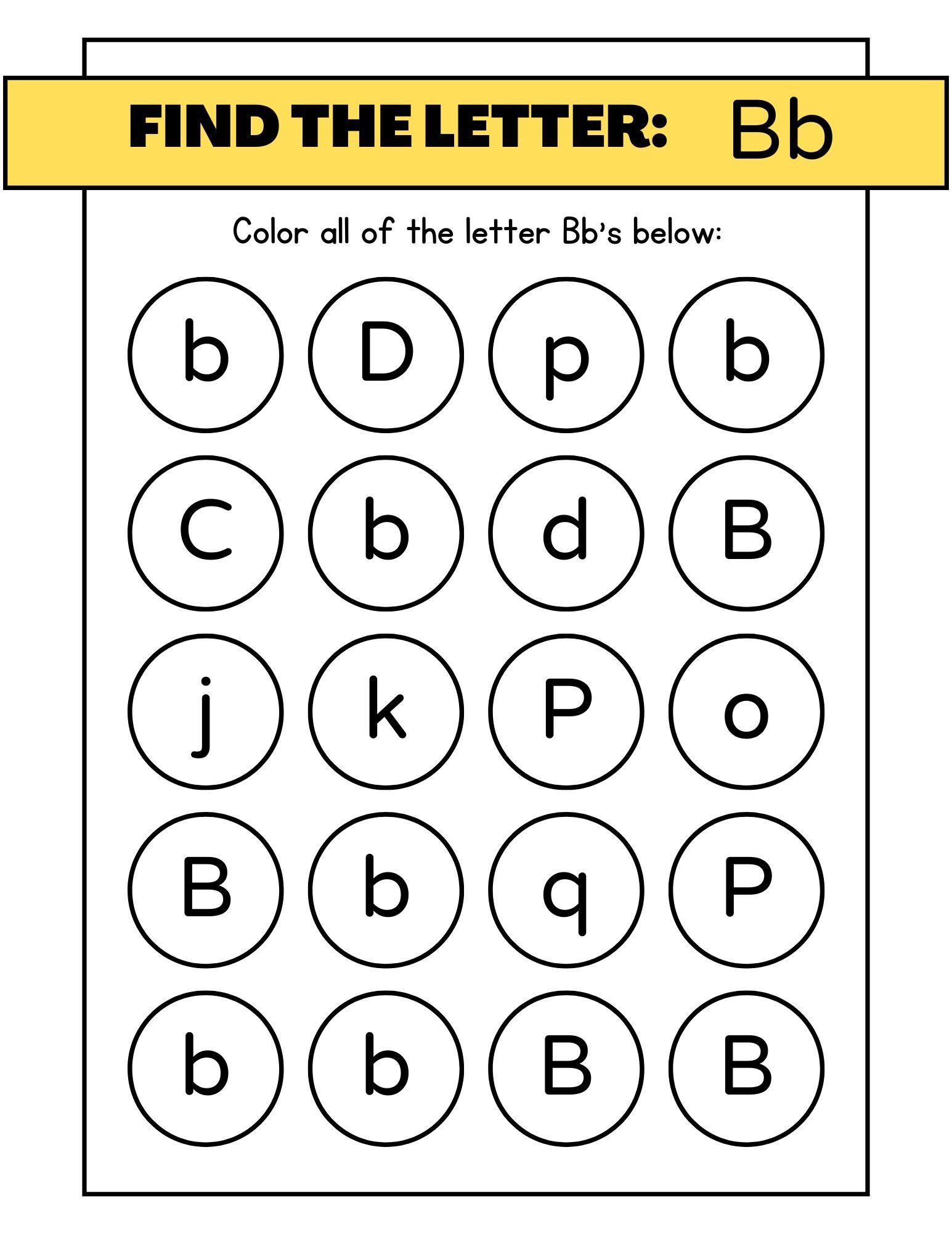 Alphabet Letter Identification Worksheets - Fun and Educational ...