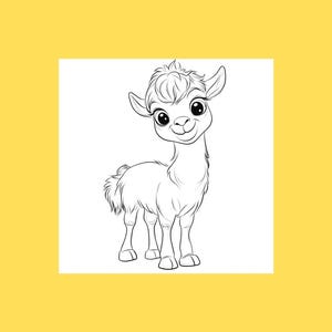 Adorable Llama Coloring Pages for Preschoolers | Printable Animal ...