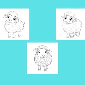 Adorable Sheep Coloring Pages for Preschoolers | Printable Farm Animal ...