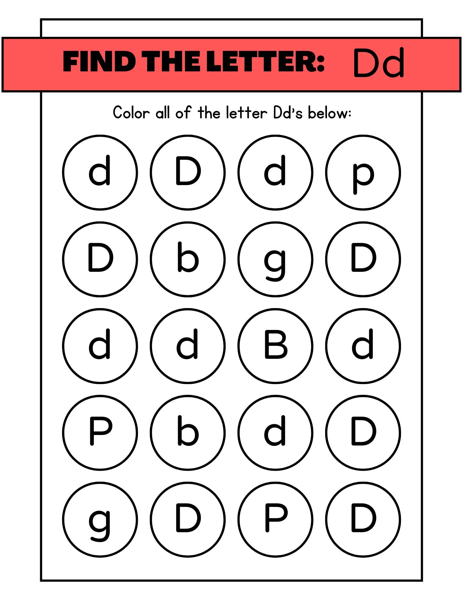 Alphabet Letter Identification Worksheets - Fun and Educational ...
