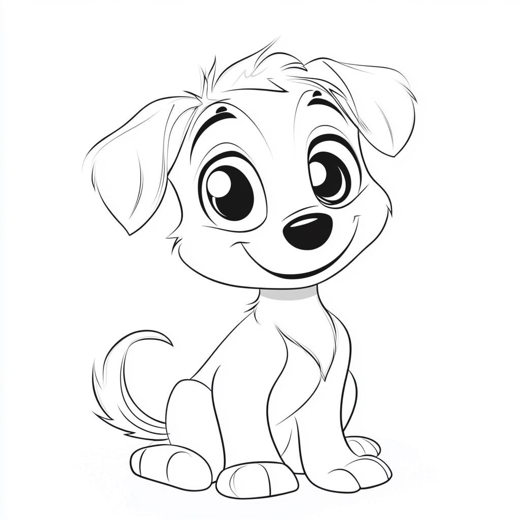 Adorable Dog Coloring Pages for Preschoolers Printable PDF Download ...