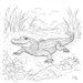 Crocodile Coloring Pages for Kids: Educational Activity (digital ...