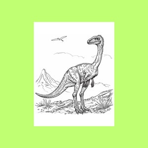 Compsognathus Coloring Pages - Adorable Dinosaur Art, Digital Download ...