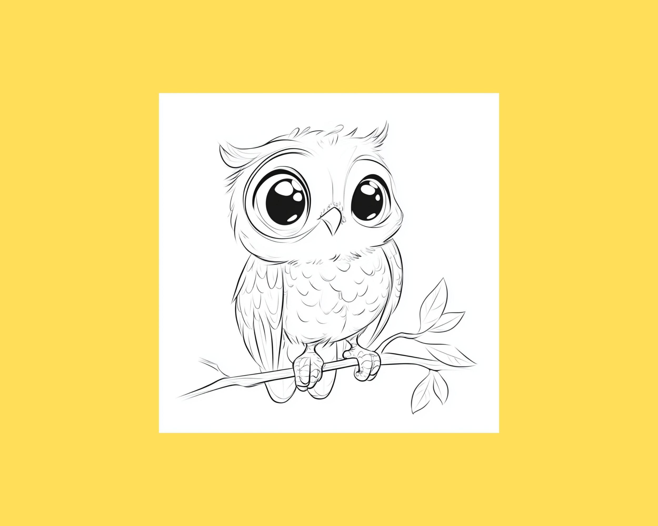 Adorable Owl Coloring Pages for Preschoolers | Printable Owl Coloring ...