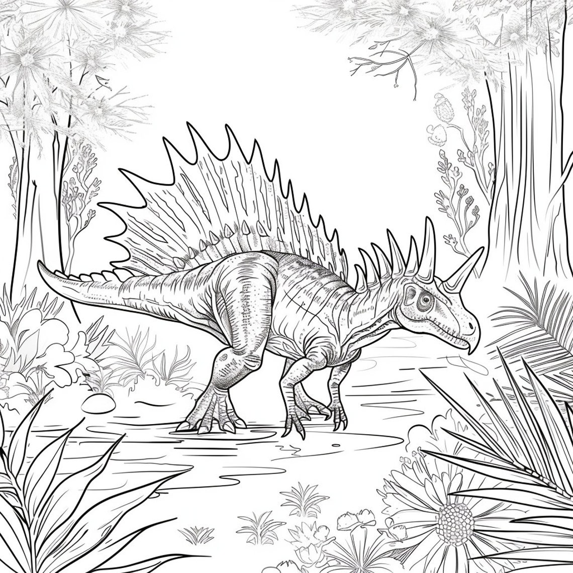 Spinosaurus Coloring Pages - Detailed Dinosaur Coloring Sheets ...