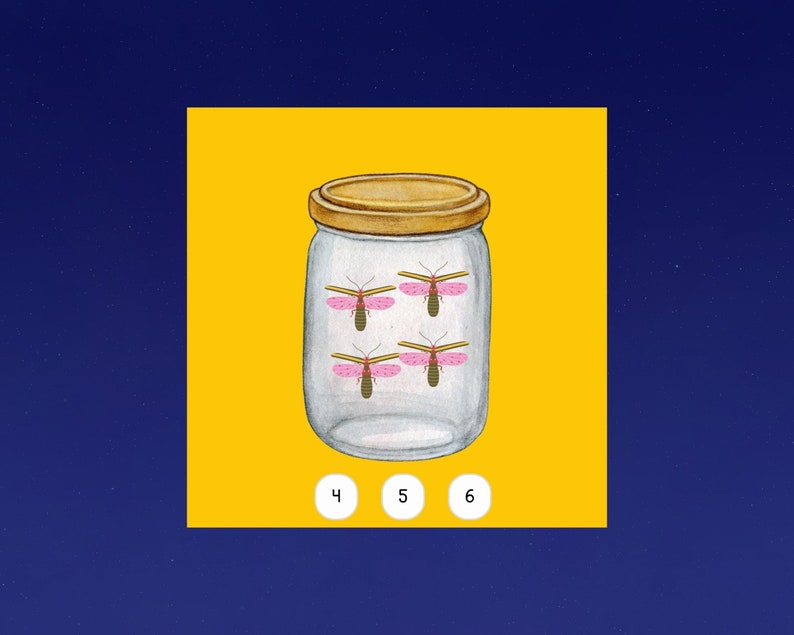 Count the Fireflies in a Jar Printable - Fun Counting Activity for ...