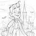 Whimsical Dracula Coloring Pages: Halloween Spooky Fun (digital ...