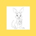 Kangaroo and Joey Coloring Pages for Preschoolers (digital Download PDF ...