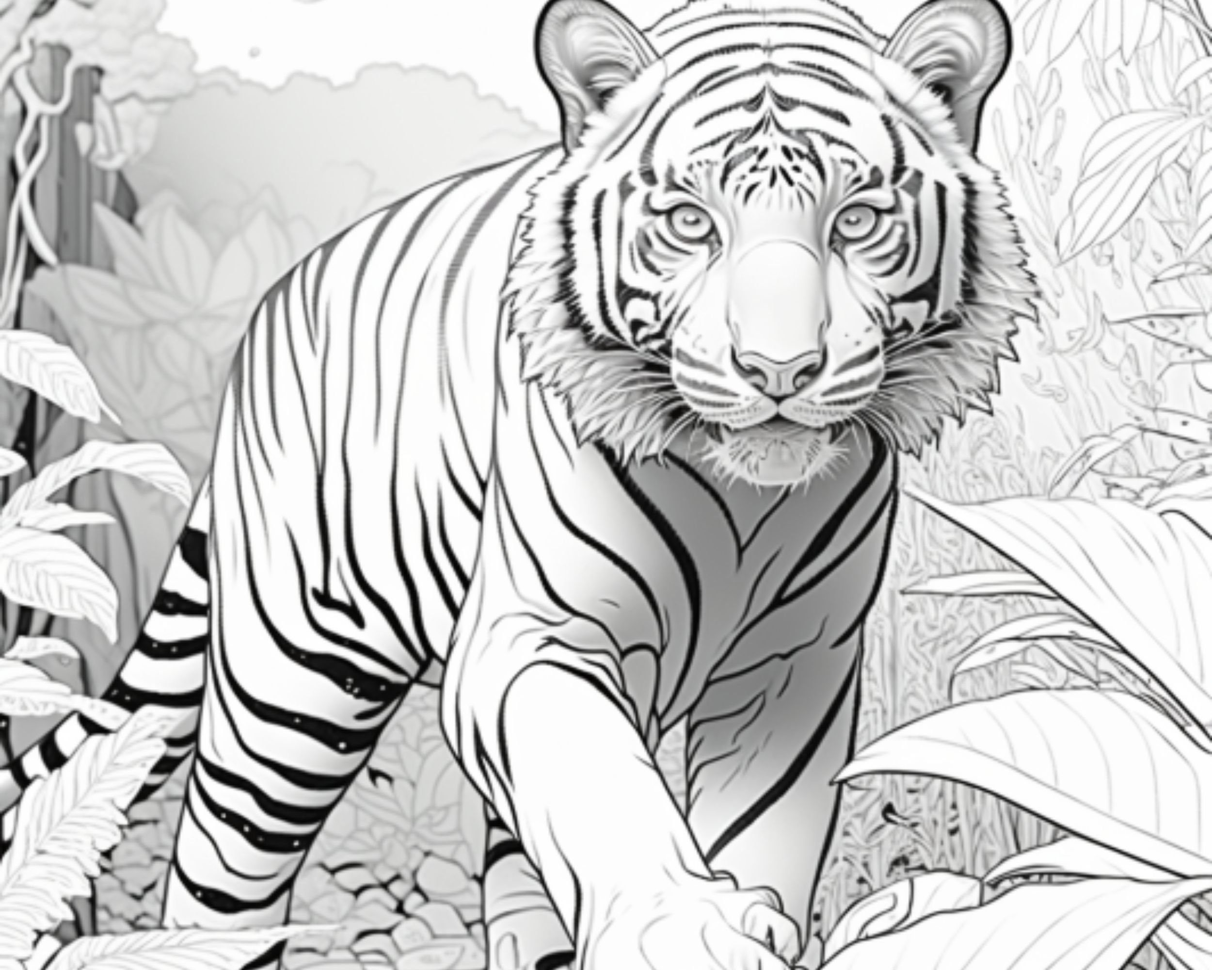 Imágenes Geniales De Tigres Para Colorear