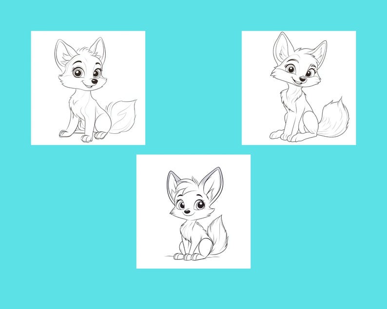 Cute Fox Coloring Pages for Preschoolers | Woodland Animal Printable ...