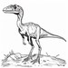 Compsognathus Coloring Pages Adorable Dinosaur Art, Digital Download ...