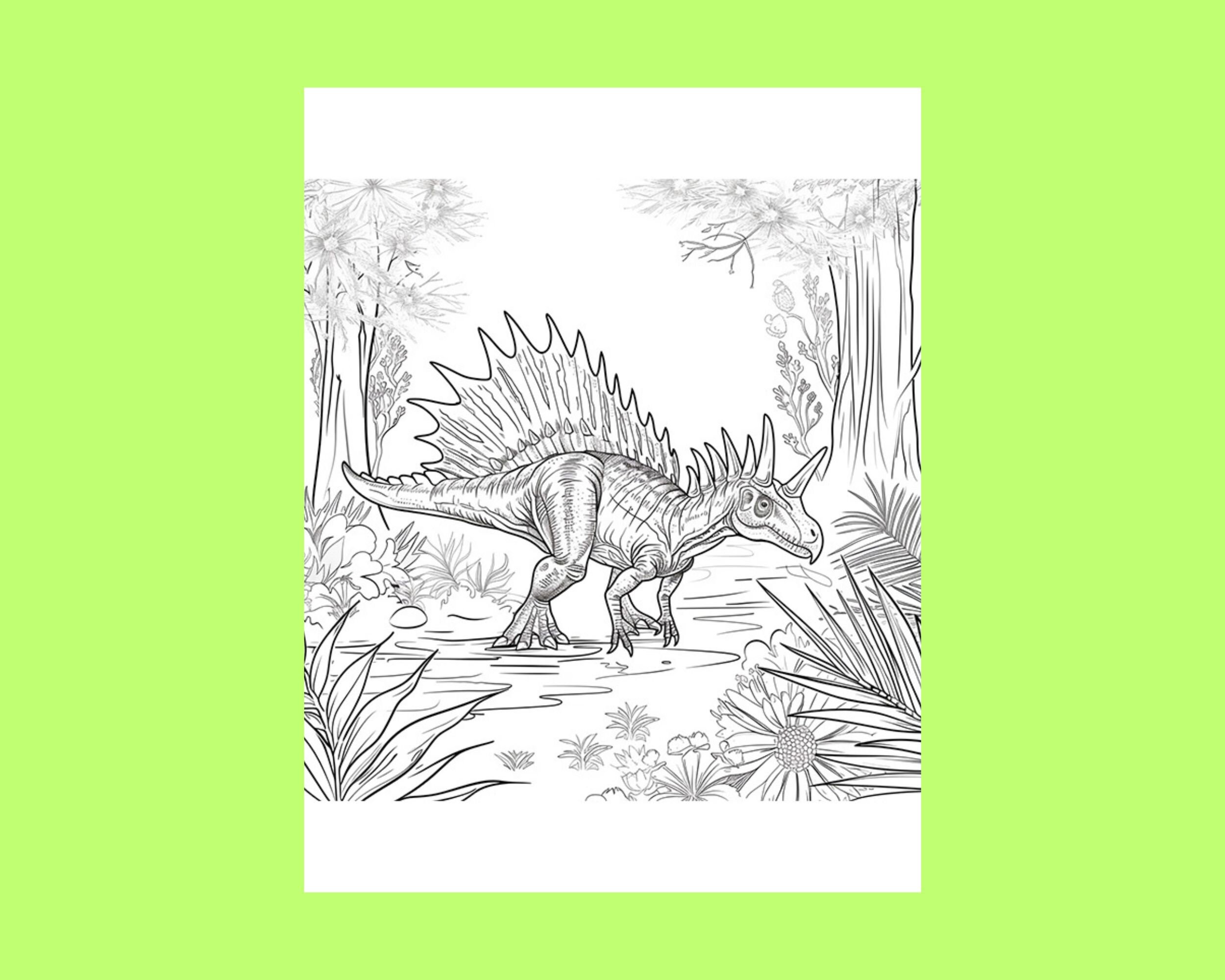 Spinosaurus Coloring Pages - Detailed Dinosaur Coloring Sheets ...