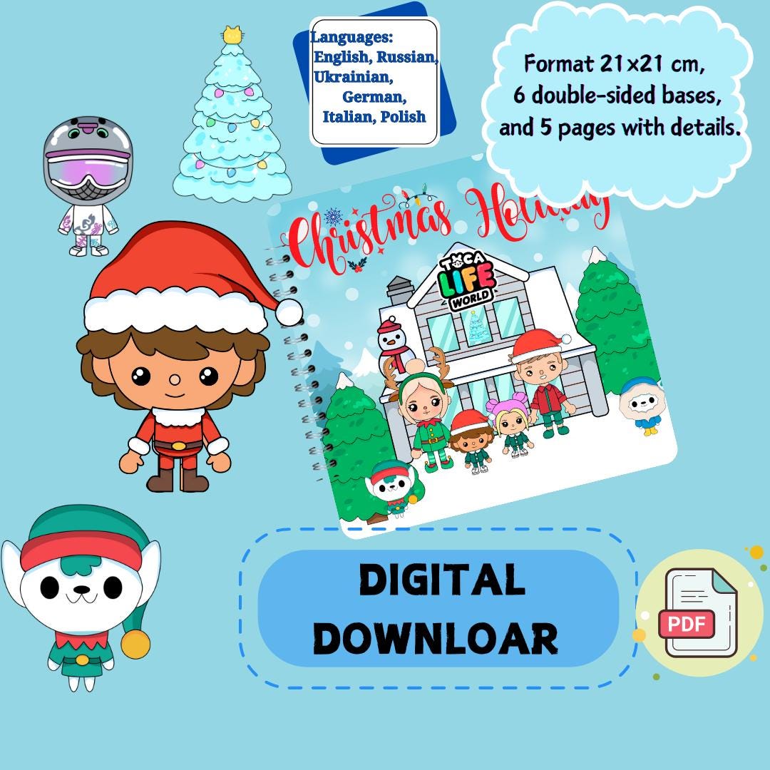 Toca Boca Digital | Toca Paper Doll Printable Paper Dollhouse ...