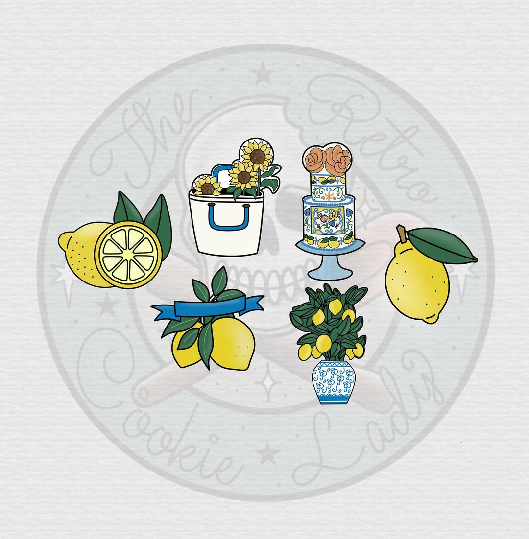 Lemon Italian Positano Cookie Cutters - Etsy