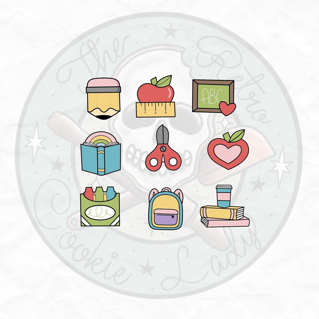 Back to School Cookie Cutters - Etsy