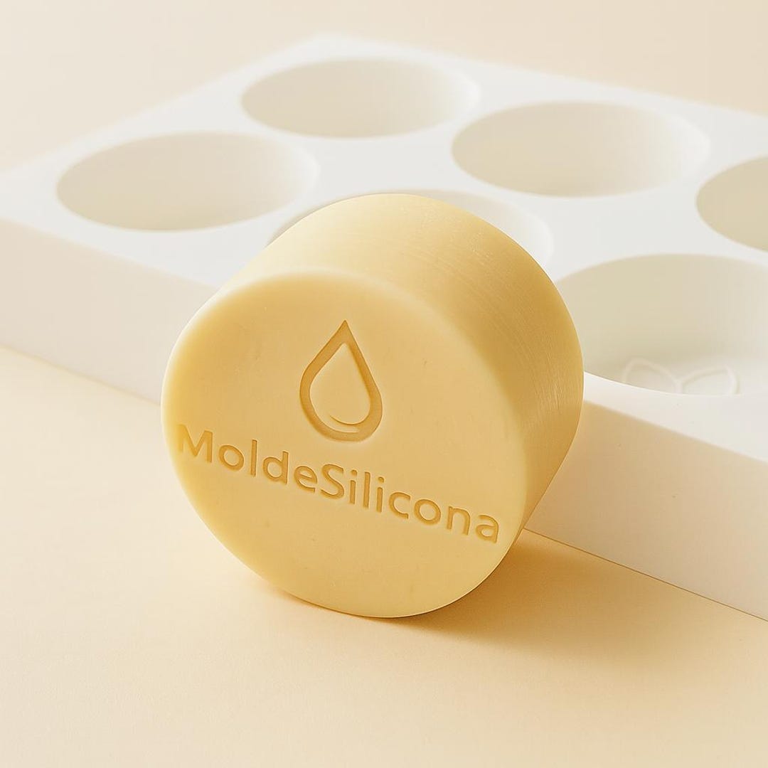 Custom Logo Soap Mold: Food-grade Silicone, Handmade in Spain ø55 X 35 ...