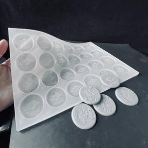 Custom Silicone Mold for Chocolate, Cupcake Topper, Personalized Mold ...