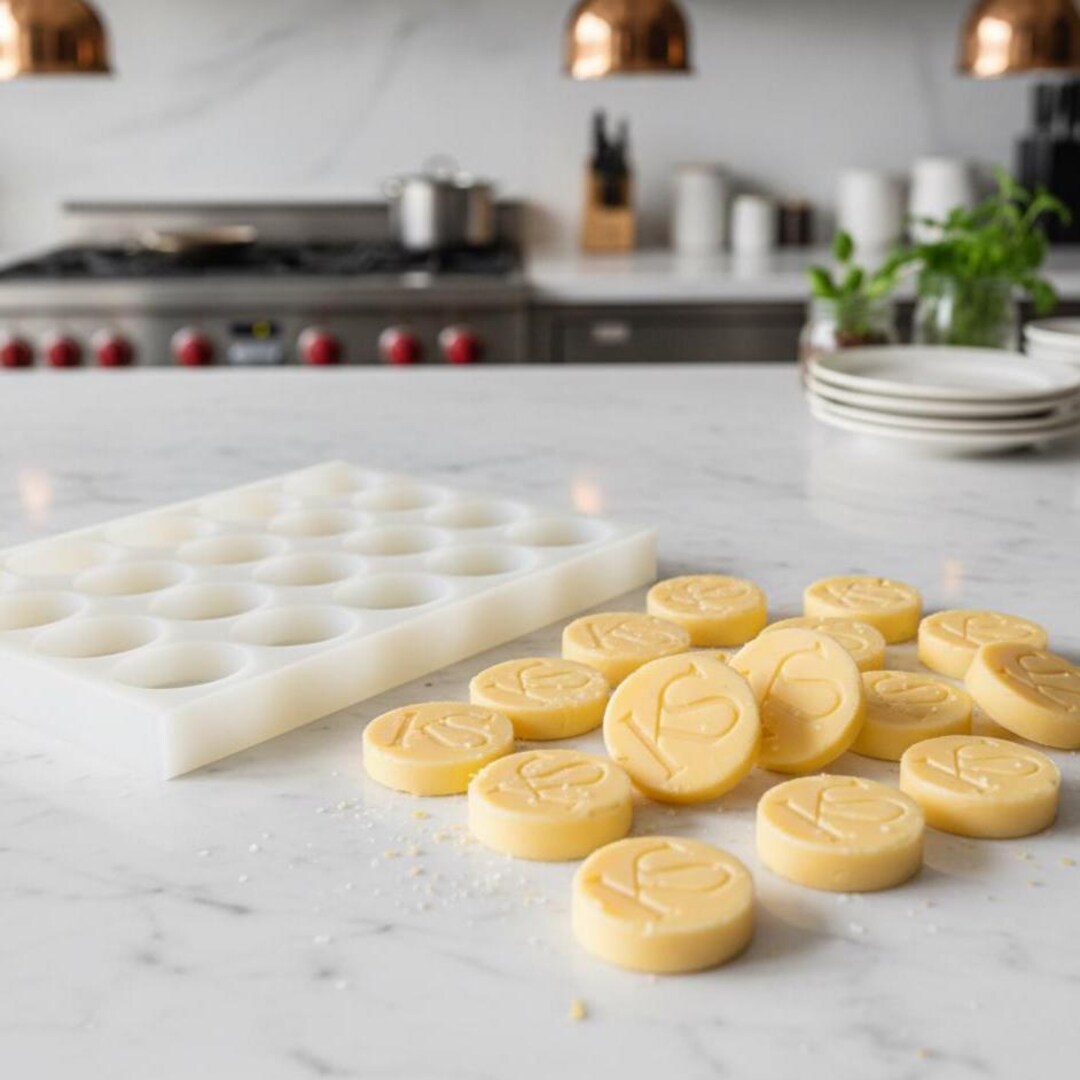Personalized Butter Mold – 24-cavity Silicone Logo Mold Ø4×1 Cm for ...