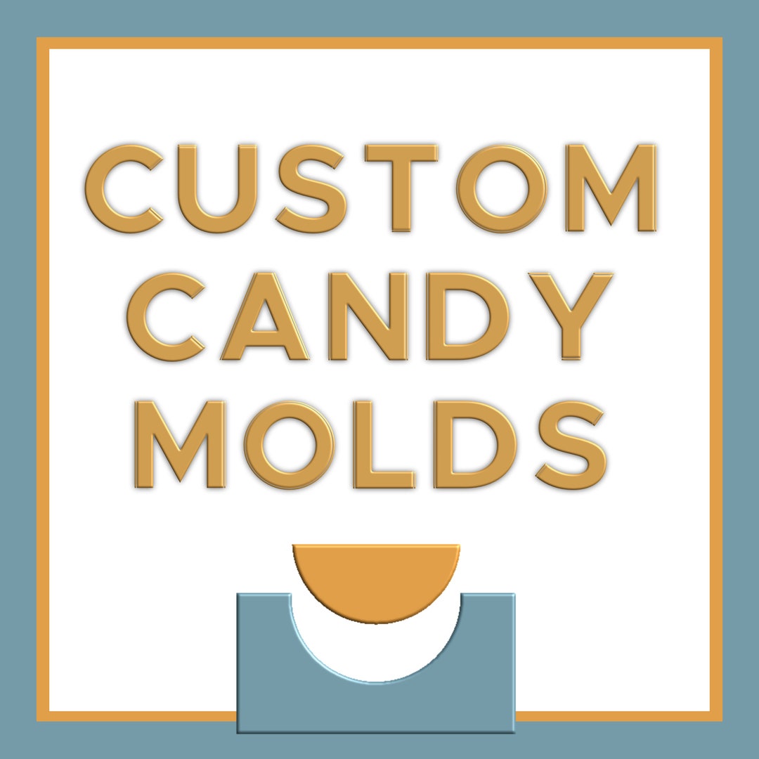 Custom Mold Candies, 3d Logo Design Mold, Cavity Mold Personalized With ...