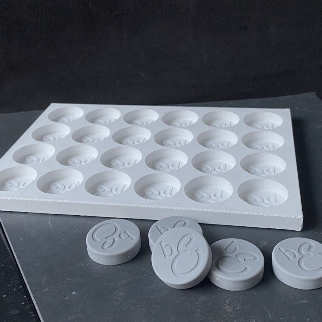 Custom Logo Molds, Custom Silicone Mold 24 Cavities, Soap Mold, Wax ...