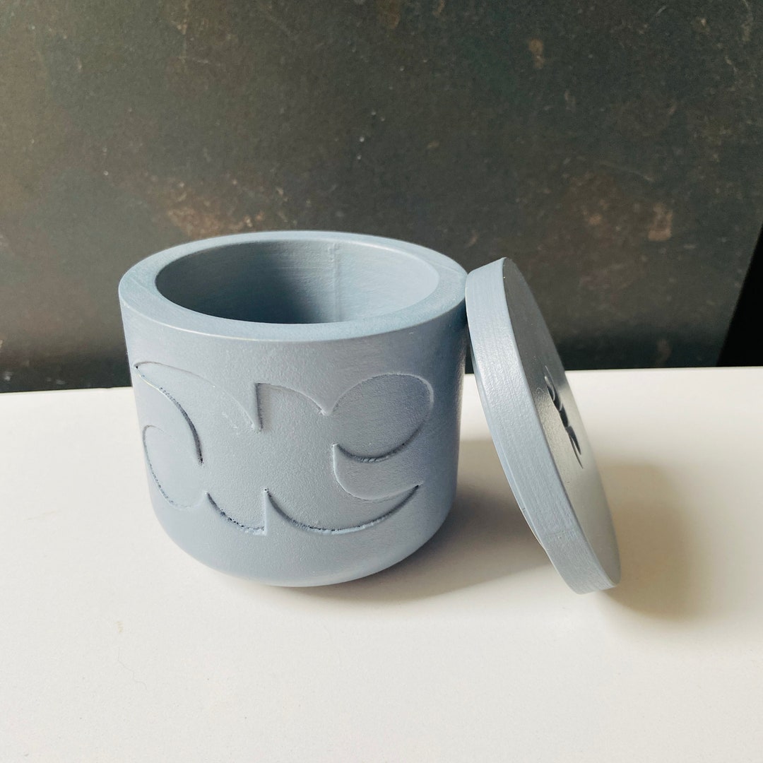 240ml / 8 Oz Vessel Silicone Mold / Option Lid, Optional Mold ...
