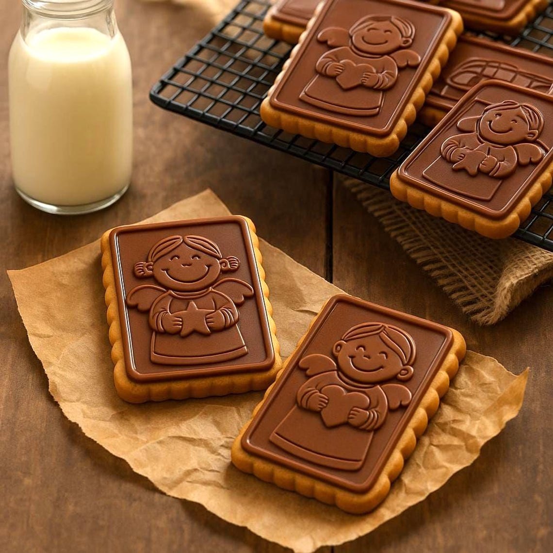 Custom Rectangle Chocolate Plaque Mold – Personalized Logo Topper for ...