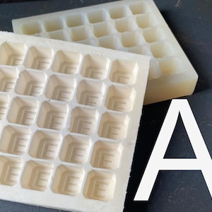 Original 30 Spanish Alphabet Blocks, Letter D Silicone Mold, Baby ...