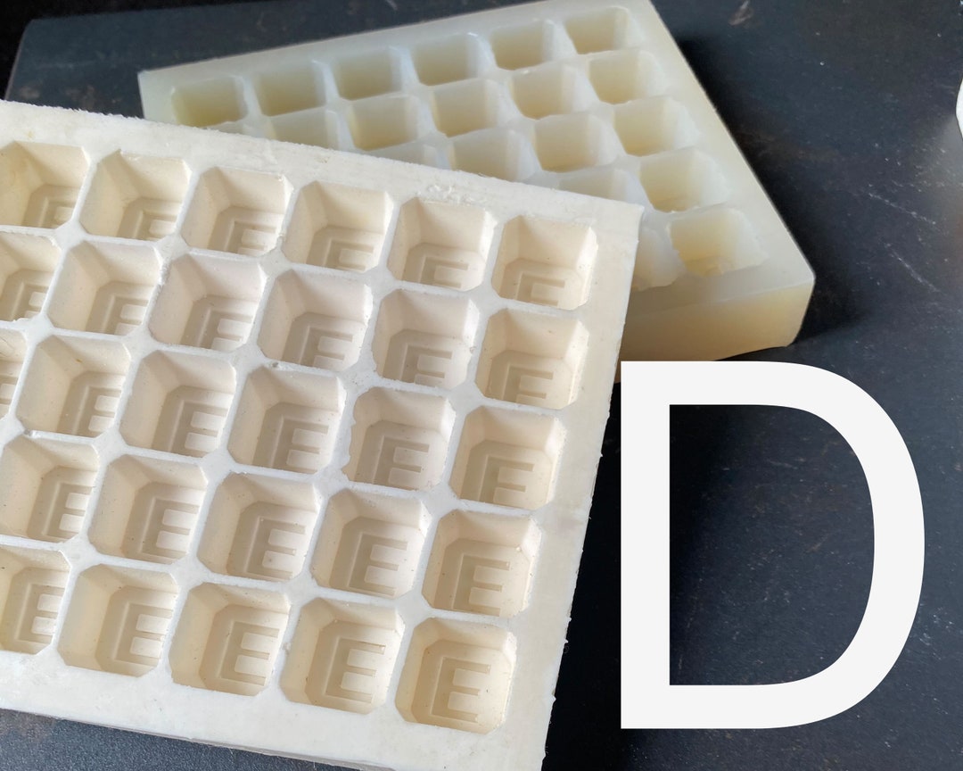 Original 30 Spanish Alphabet Blocks Letter D Silicone Mold - Etsy