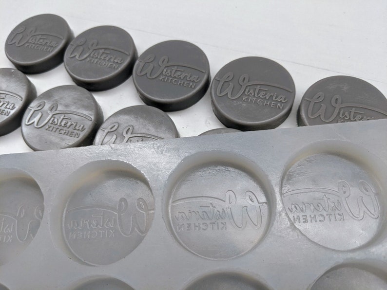 Customized Circular Logo Mold 24 Cavities, Ideal for Soaps, Chocolate ...