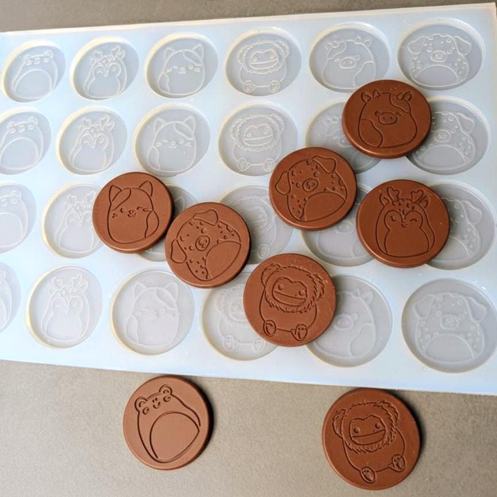 Custom Silicone Mold for Chocolate, Cupcake Topper, Personalized Mold ...