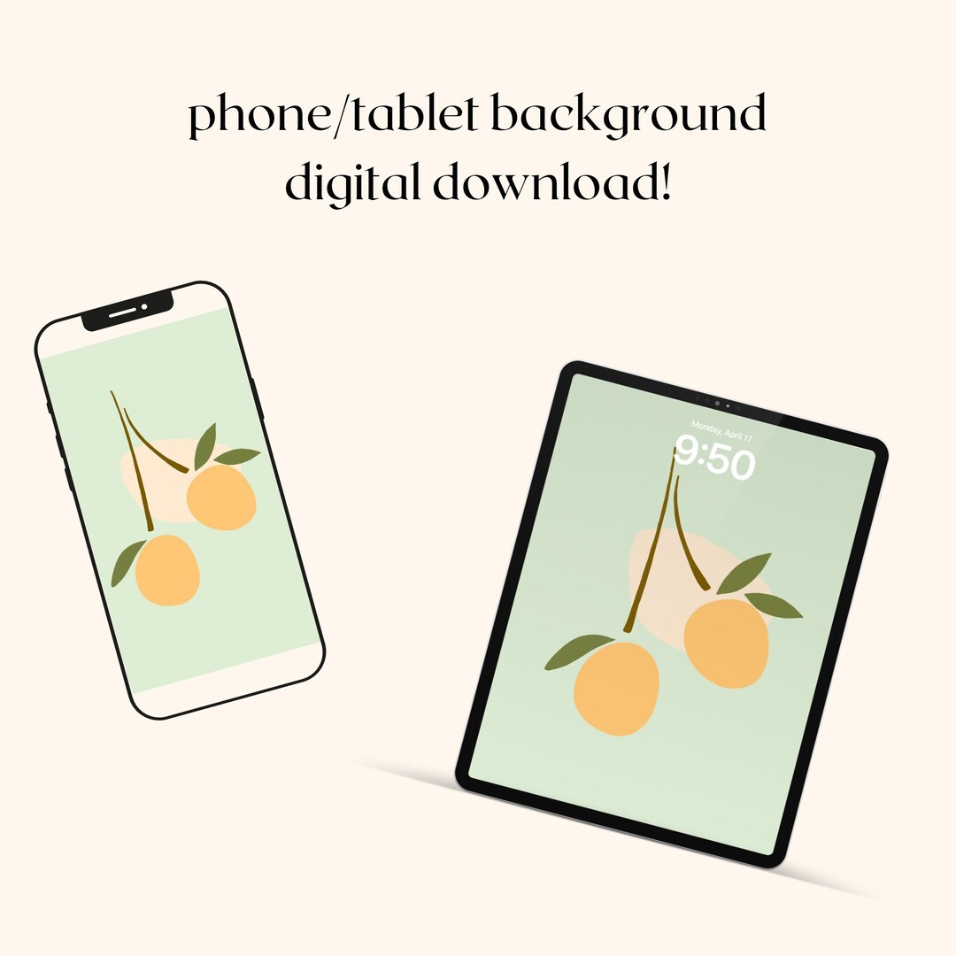 Simple Citrus Phone/tablet Background - Etsy